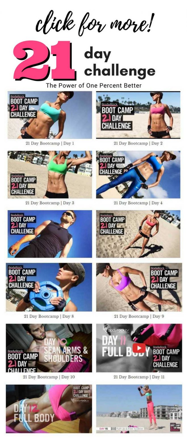 21 Day Bodyrock Bootcamp Challenge